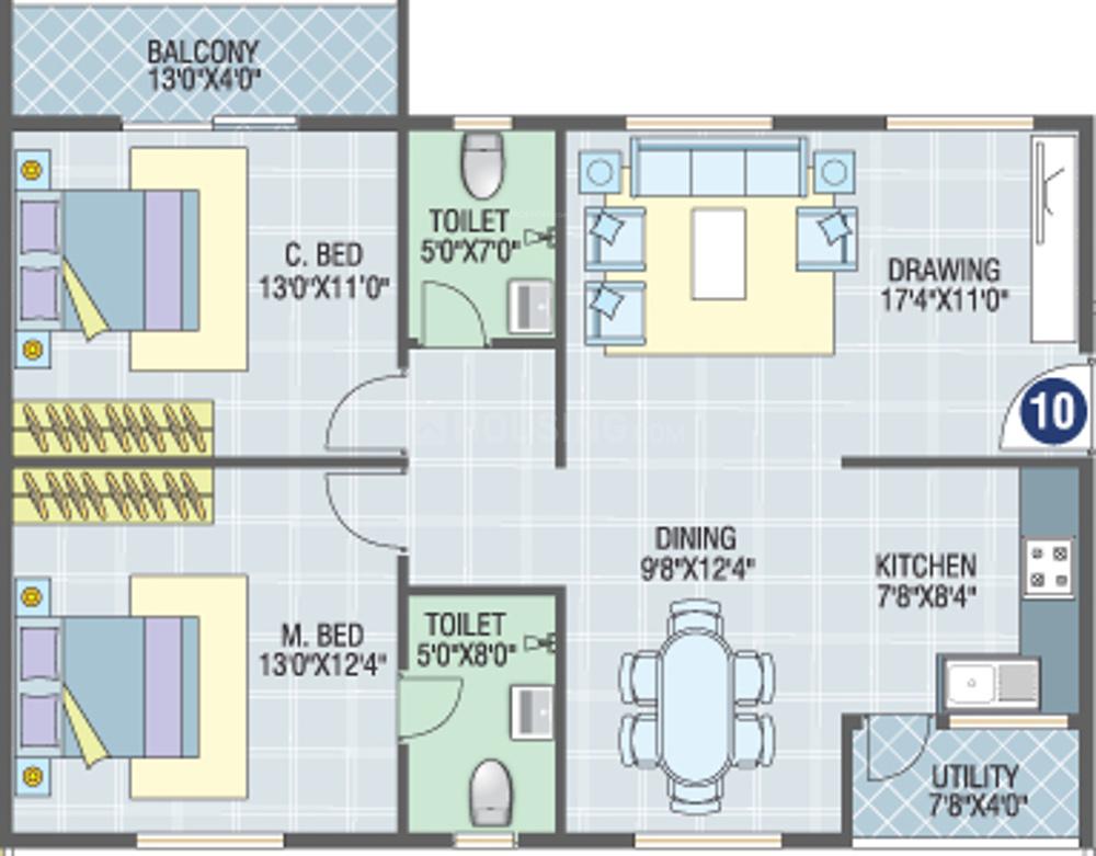 Sai White Midas Floor Plan Whitefield, Bangalore