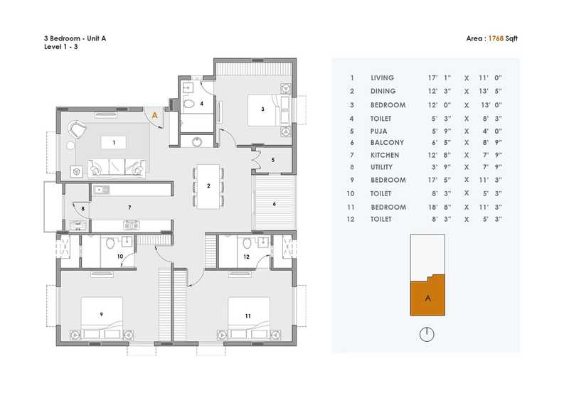 Ceebros Swara Floor Plan T Nagar, Chennai