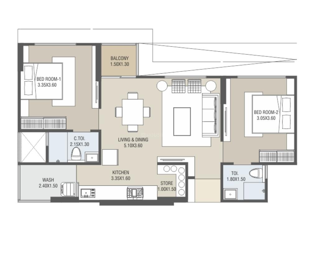 Saral Sparsh Arham Floor Plan Vasna, Ahmedabad
