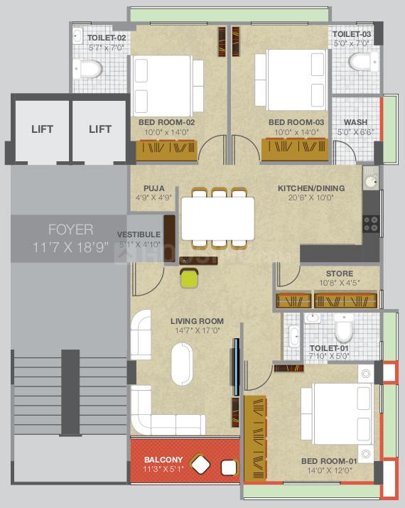 Avaska Arise Kallisto 14 in Jodhpur, Ahmedabad - Price, Reviews & Floor Plan