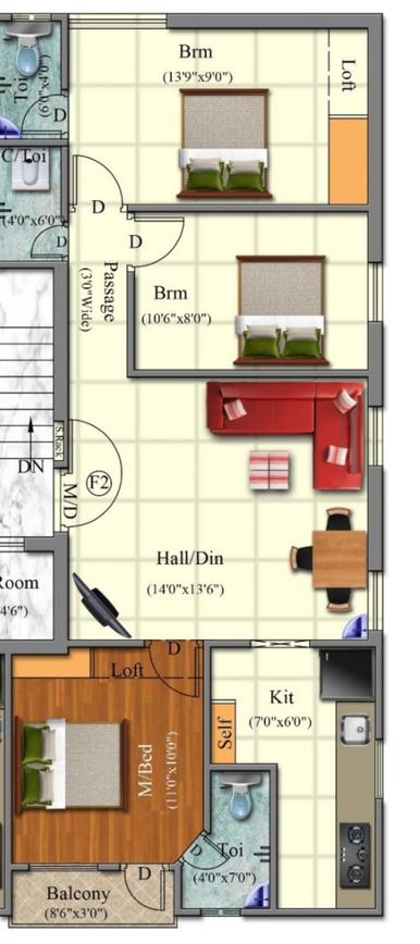 AVR Nakshatra Floor Plan Kil Ayanambakkam, Chennai