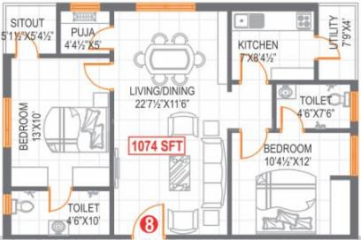 Anuhar Colors in Puppalaguda, Hyderabad - Price, Reviews & Floor Plan