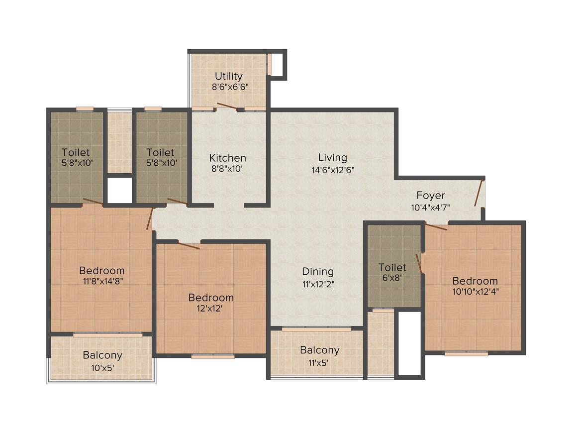 Sobha Eternia Floor Plan Harlur, Bangalore