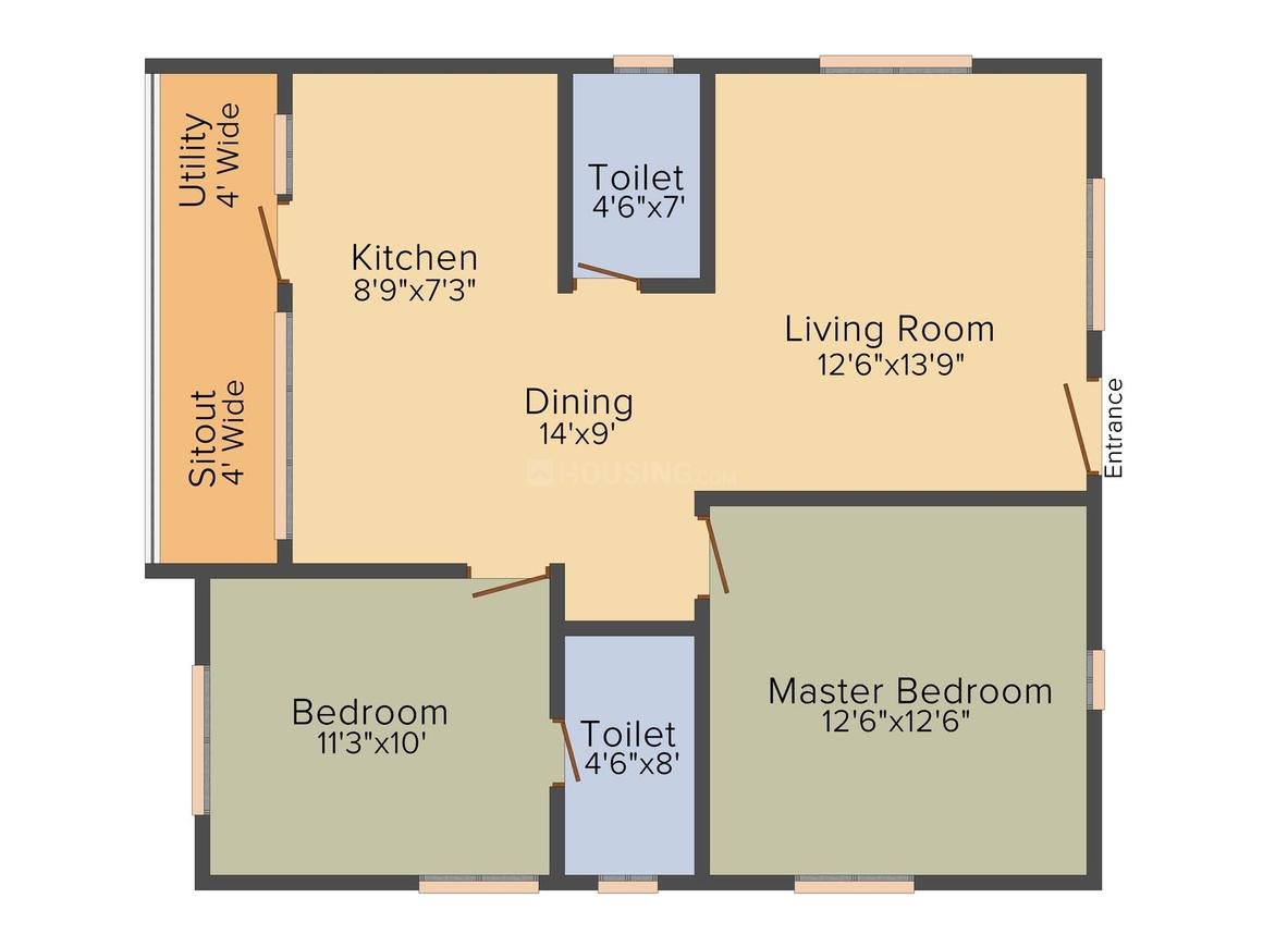 Ravoos Rainbow Floor Plan Whitefield, Bangalore
