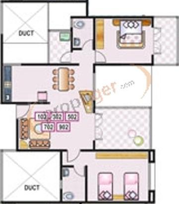 Mittal Sun Orion Floor Plan Vadgaon Budruk, Pune