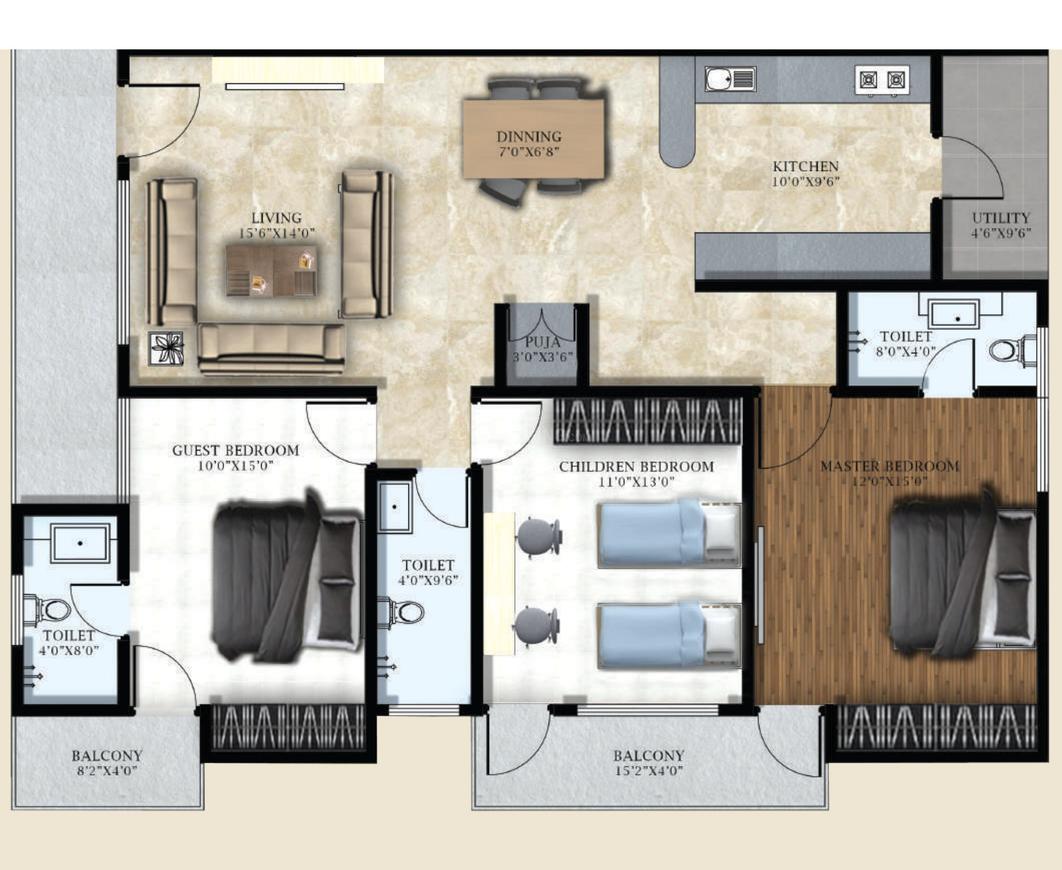 Devansh RK Splendour Floor Plan Sanjeevini Nagar, Bangalore