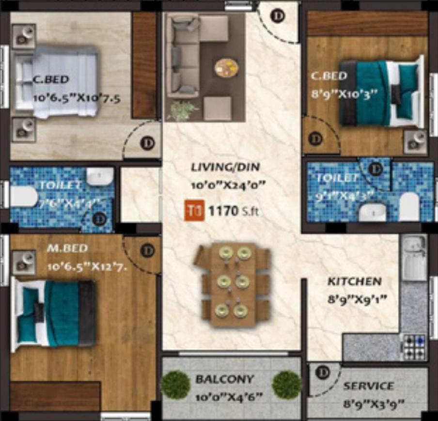 Viva Vilas And Vikas in Madipakkam, Chennai - Price, Reviews & Floor Plan