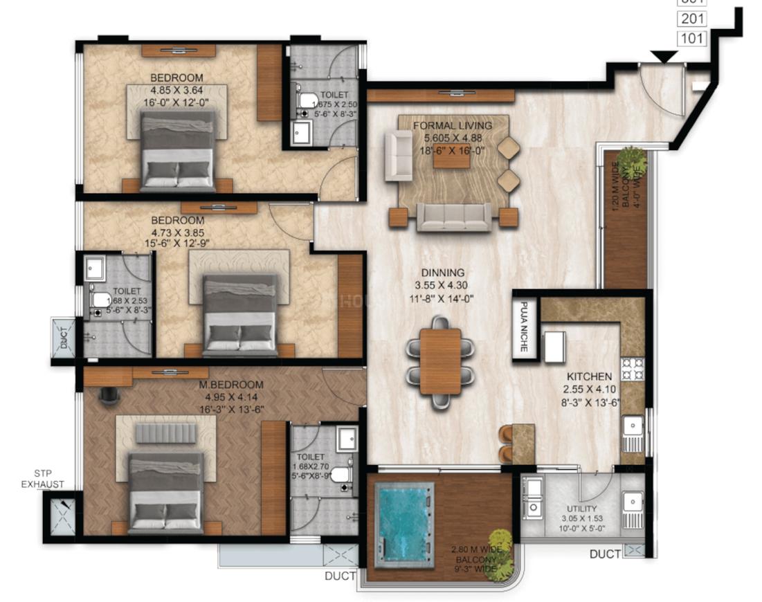 CKPC Horizon Floor Plan Harlur, Bangalore