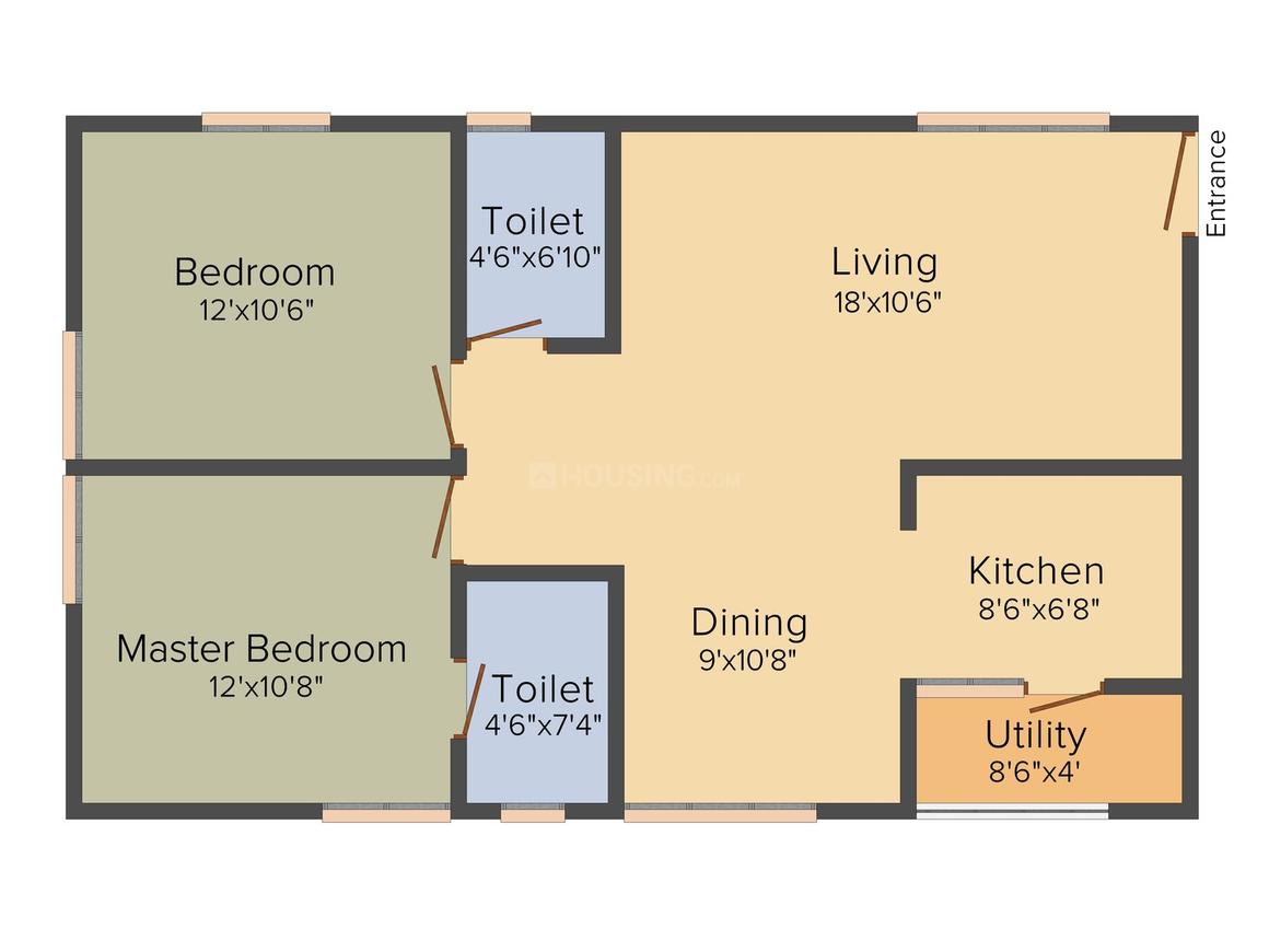 BSR Koorla Residency Floor Plan Yelahanka, Bangalore