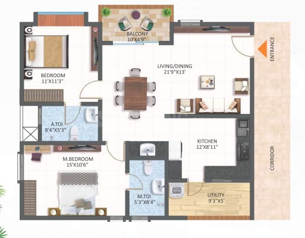Srias Tiara in Bachupally, Hyderabad - Price, Reviews & Floor Plan