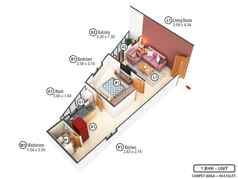 Swastik Complex Floor Plan Karjan,