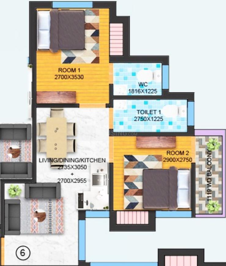 Krishna Kolkata Siddhi Vinyak Megacity in Benachity, Durgapur - Price ...