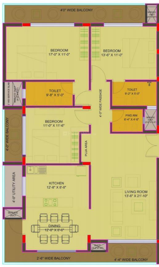 Arya Nilaya Floor Plan Vishal Nagar, Raipur
