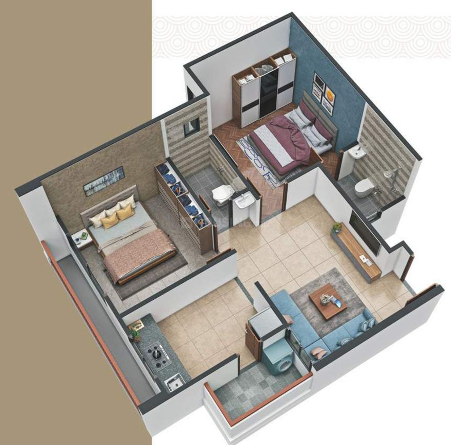 Sankalp Omkar Residency Floor Plan Vinzol, Ahmedabad