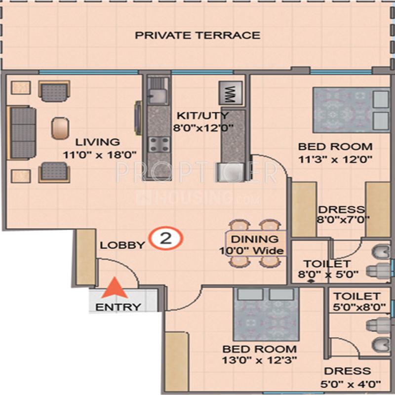 Nishant Prime Floor Plan Whitefield, Bangalore