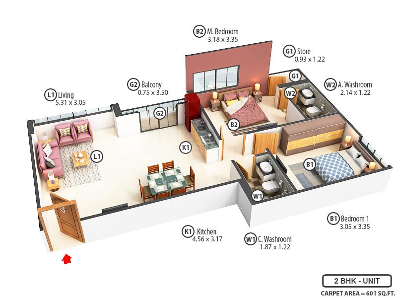 Mithila Palace Floor Plan Mota Varachha, Surat
