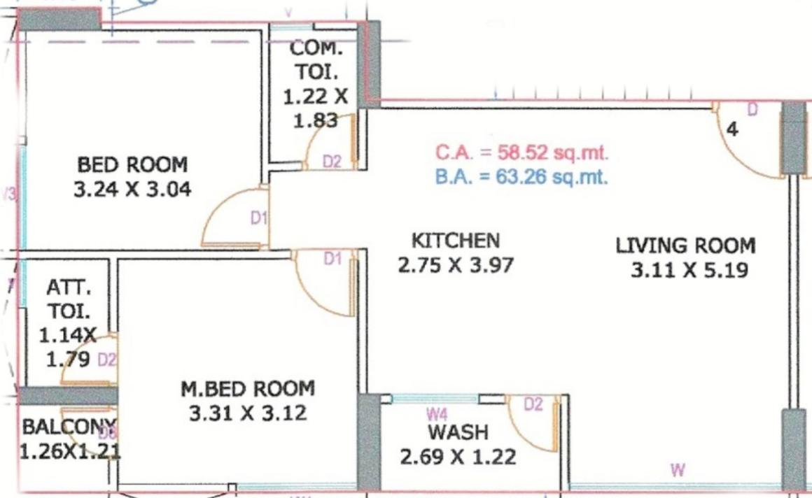Sudarshan Marvel Heights Floor Plan Mota Varachha, Surat