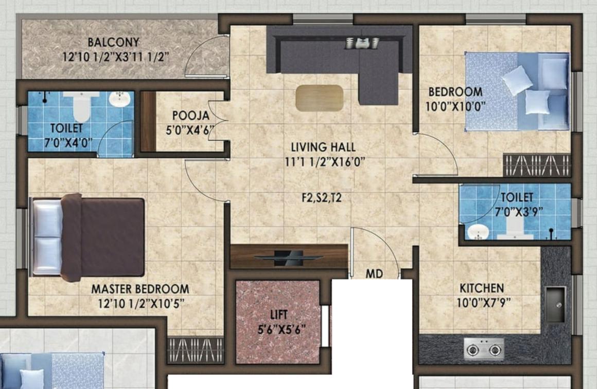 Arjun Manam Flats in Ayappakkam, Chennai - Price, Reviews & Floor Plan