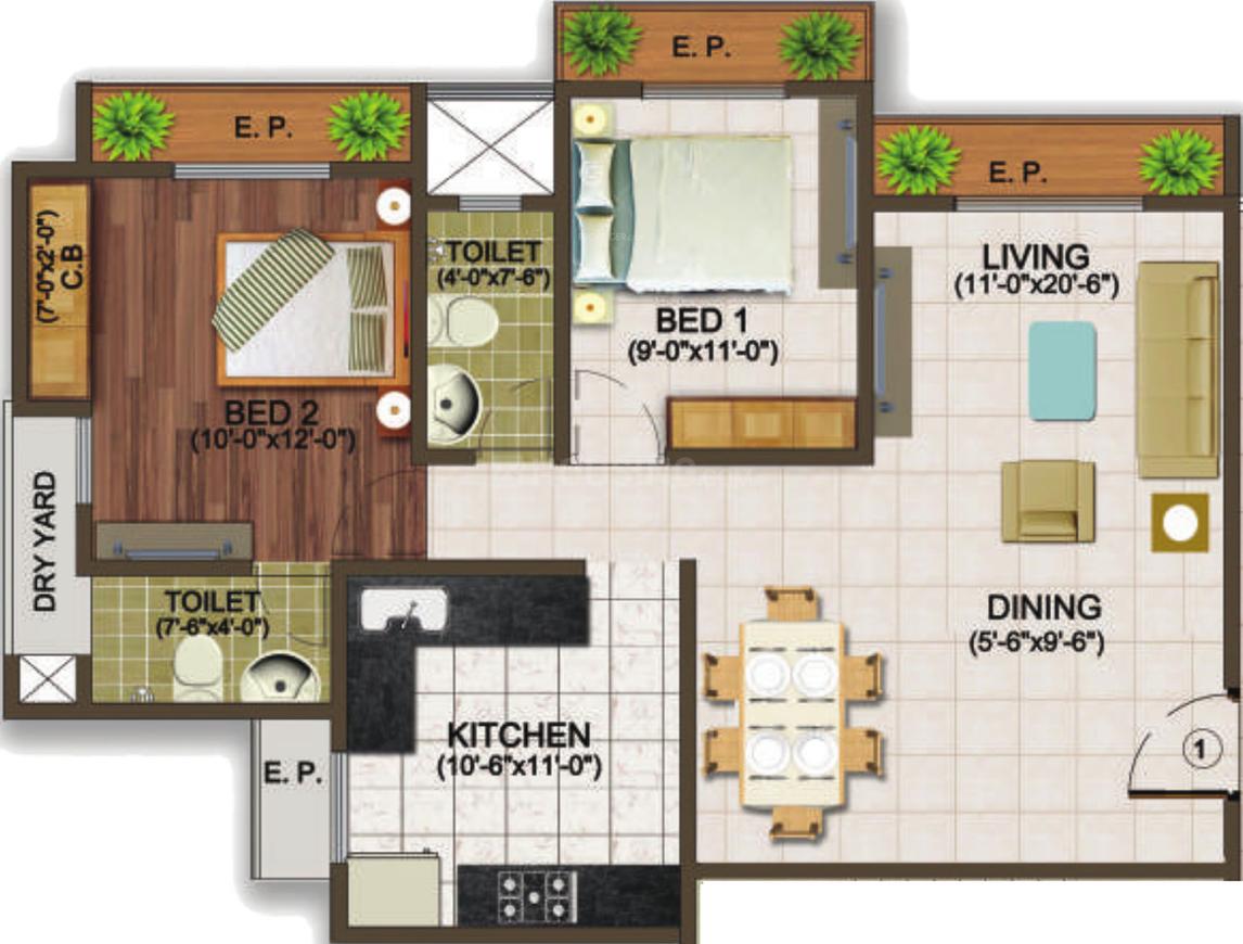 Aradia Floor Plan Thane West, Thane