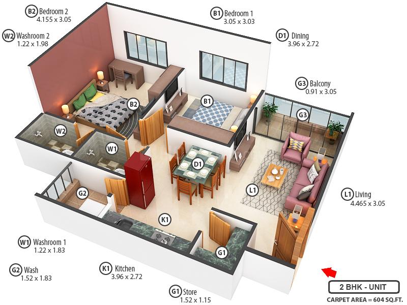 Muni Sankalp Floor Plan Vastral, Ahmedabad