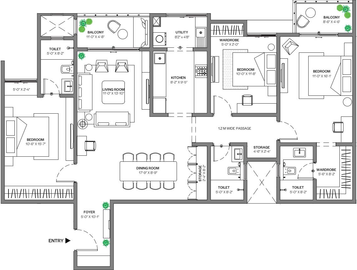 Assetz BLOOM & DELL in Whitefield, Bangalore - Price, Reviews & Floor Plan