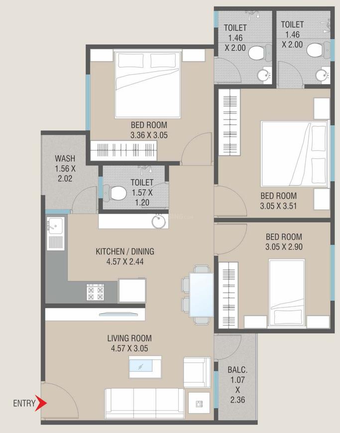 Geet Omkara Planet in Harni, Vadodara - Price, Reviews & Floor Plan