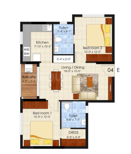 Lancor Infinys Floor Plan Keelakattalai, Chennai