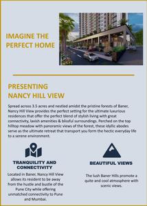 Sarsan Nancy Hillview Brochure Baner, Pune