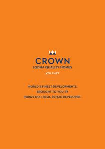 Lodha Crown Kolshet in Kolshet, Thane - Price, Reviews & Floor Plan