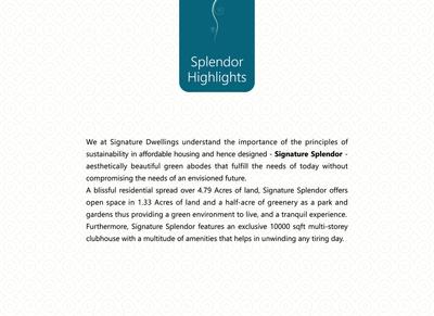 Signature Splendor in Chandapura, Bangalore - Price, Reviews & Floor Plan