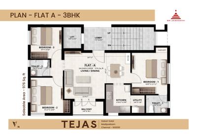 Sri Jaishanthi Tejas in Madipakkam, Chennai - Price, Reviews & Floor Plan