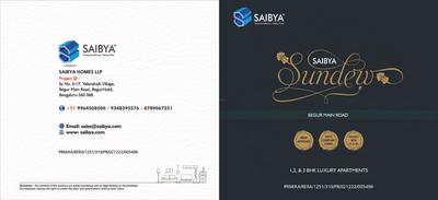 Saibya Sundew in Begur, Bangalore - Price, Reviews & Floor Plan