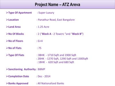 ATZ Areva in Marathahalli, Bangalore - Price, Reviews & Floor Plan