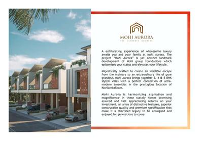 Mohi Aurora in Keelakattalai, Chennai - Price, Reviews & Floor Plan