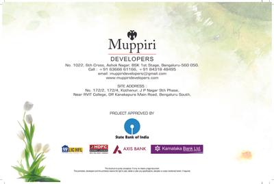Muppiri Pursuit Of Happiness in 8th Phase, Bangalore - Price, Reviews & Floor Plan