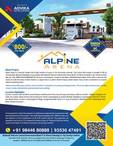 Advika Alpine Arena in Malur Whitefield Road, Bangalore - Price ...