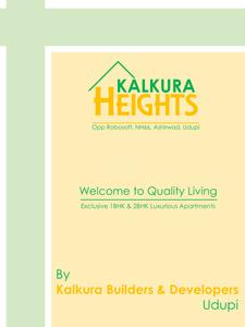 Kalkura Heights Brochure Santhekatte, Udupi