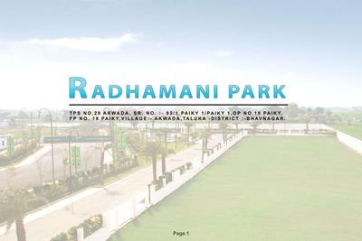 Radha Mani Park Brochure Akwada, Bhavnagar