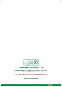 Isha Code Field Phase III in Pudupakkam, Chennai - Price, Reviews & Floor Plan