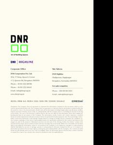 DNR Highline in Rajajinagar, Bangalore - Price, Reviews & Floor Plan