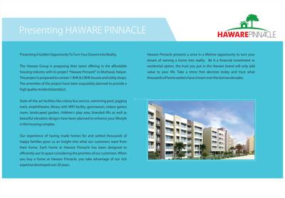 Haware Pinnacle Brochure Muthaval, Thane