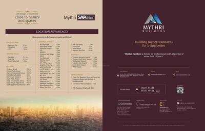 Mythri Sapphire in Sarjapur Road, Bangalore - Price, Reviews & Floor Plan