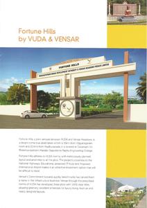 Vensar Fortune Hills Brochure Dakamarri, Visakhapatnam